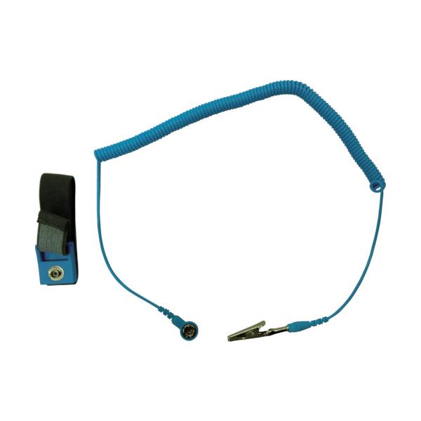 【仕様】●コード有効長(m)：3.0●コイル部長さ(cm)：28●色：ブルー●コード有無：有●グランドコード長さ(m)：3.0●コード全長(cm)：54●バナナプラグ、ワニ口クリップ付●1MΩ抵抗内蔵グランドコード●バンドサイズ 2cm×2...