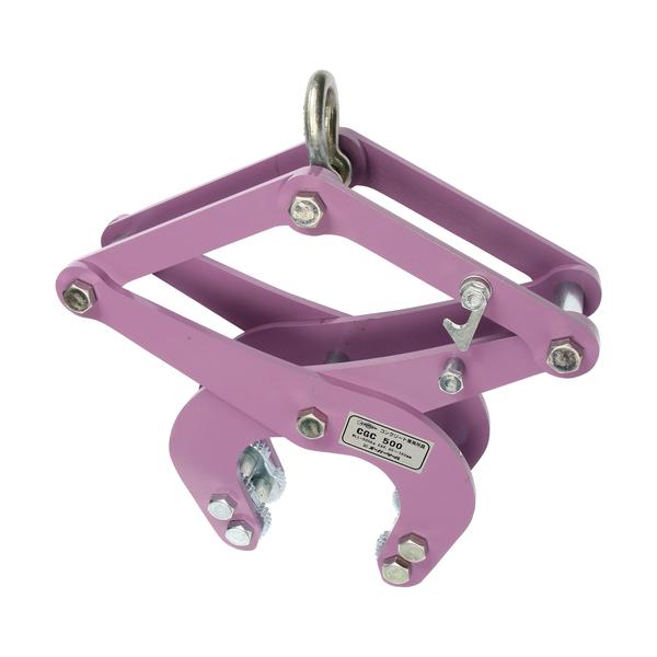 【仕様】●基本使用荷重(t)：0.5●クランプ範囲(mm)：30〜160●寸法(mm)D：35●寸法(mm)H：76●寸法(mm)H2：260〜492●寸法(mm)L：445●2点吊り用【型番】CGC-500　/　CGC500【商品コード】...