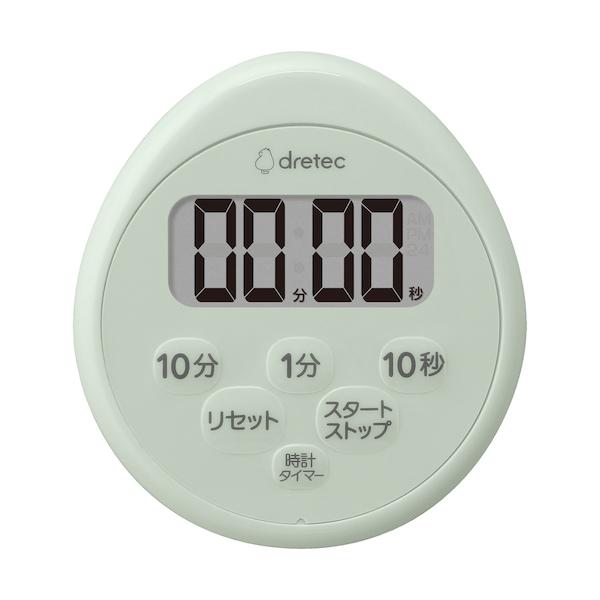 【仕様】●最大計時：99分50秒●最小計時(秒)：10●最小計時(分)：1●幅(mm)：82●奥行(mm)：14●高さ(mm)：90●電源(V)：リチウム電池CR2032●色：グリーン●電源：リチウム電池CR2032●防水(JIS C092...