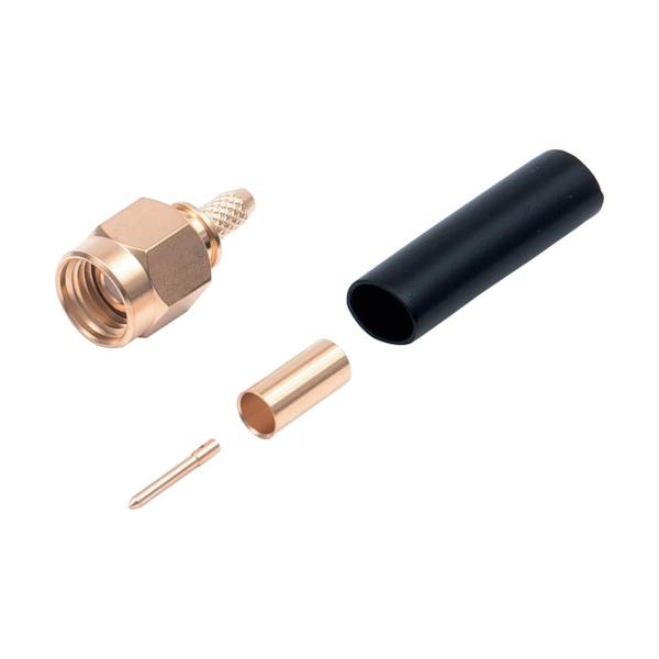 【仕様】●コネクタ形状：SMAコネクタ●取付方法：中心：半田／外部：圧着●適合電線：RG-174/U RG-188A/U RG-316/U●特性インピーダンス：50Ω　定格電圧AC：AC 250V　使用周波数範囲：6GHz　絶縁抵抗：DC ...