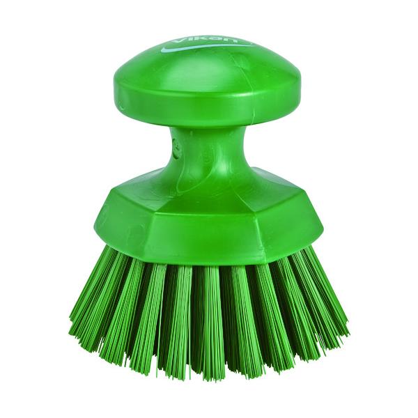 【仕様】●色：グリーン●縦(mm)：90●横(mm)：110●厚さ(mm)：120●耐熱温度(℃)：121℃●毛質：ハード●毛丈(mm)：45●線径(mm)：0.5●線径：0.5mm●食品衛生法適合（ポジティブリスト適合）【型番】38852...