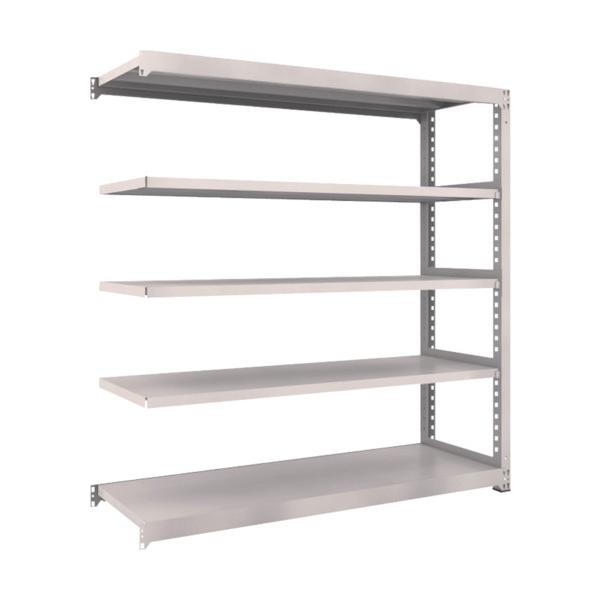 【仕様】●間口(mm)：1800●奥行(mm)：581●高さ(mm)：1811●有効間口(mm)：1740●色：ネオグレー●棚段数(段)：5●均等積載量(kg/段)：300●最大積載量(kg/台)：2500●棚板調整ピッチ(mm)：25●タ...