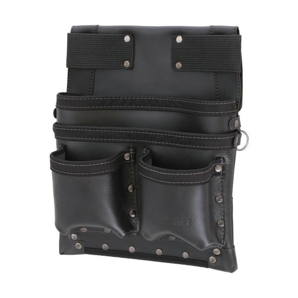 【仕様】●色：黒●形状：釘袋3段大●幅(mm)：250●奥行(mm)：146●高さ(mm)：330●ベルト通し幅(mm)：50●包装形式：クリアケース●包装寸法タテ(mm)：385●包装寸法ヨコ(mm)：258●包装寸法オクユキ(mm)：9...