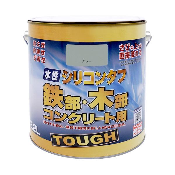 【仕様】●色：グレー●容量(L)：3.2●乾燥時間：夏(30℃)：約1時間、冬(10℃)：約2時間(天候や素材によって差があります)●塗り重ね可能時間：夏：2時間以上、冬：4時間以上●塗り重ね回数：1●塗布面積(［［Ｍ２］］)：22〜32【...