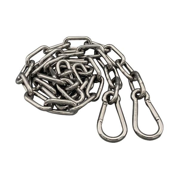 【仕様】●全長(m)：1●線径d(mm)：5●内長P(mm)：37●内幅W(mm)：8●使用荷重(kN)：0.686●溶接チェーン　ステンレス　線径５ｍｍ【型番】WSA5-1　/　WSA51【商品コード】5365712※お問い合わせの際はこ...