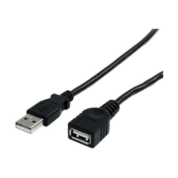 【仕様】●色：ブラック●長さ(m)：3●コネクタ形状：●コネクタA：USB Type-A (USB 2.0、4ピン)●コネクタB：USB Type-A (USB 2.0、4ピン)●米国ワイヤゲージ規格：24／28 AWG●インターフェースと...