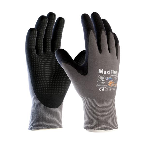 【仕様】●色：グレー/ブラック●サイズ：XL●ゲージ数：15●全長(cm)：23.0●手のひら周り(cm)：20.0●中指長さ(cm)：7.2●厚さ(mm)：1.1●EN388 2016規格：4131A●コーティング：手のひら側●EN388...