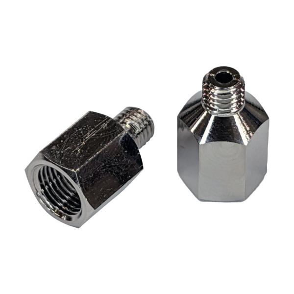 【仕様】●ねじ口径D1：M6×1.0●オスネジ長(mm)：5●メスネジ長(mm)：11●全長(mm)：20●使用流体：空気・グリース●流体温度(℃)：-5〜60●六角対辺(mm)：12●ねじ口径D2：？？？？？【型番】GN-AD1　/　GN...