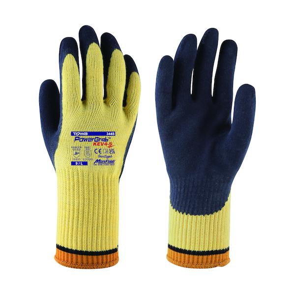 【仕様】●色：イエロー●サイズ：9/L●全長(cm)：26.5●手のひら周り(cm)：21.5●中指長さ(cm)：8.4●厚さ(mm)：2.05●ゲージ数：10●EN388 2016規格：3X43D●リストカラー：ベージュ●すべり止め：あり...