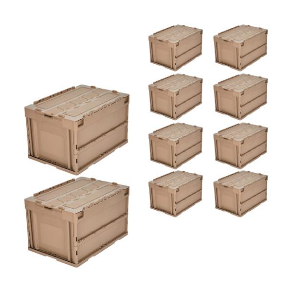 【仕様】●容量(L)：50●色：コヨーテ●外形寸法(mm)間口：530●外形寸法(mm)奥行：366●外形寸法(mm)高さ：334●有効内寸(mm)間口：493●有効内寸(mm)奥行：335●有効内寸(mm)高さ：304●折りたたみ高さ(m...