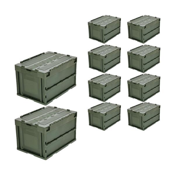 【仕様】●容量(L)：50●色：オリーブドラブ●外形寸法(mm)間口：530●外形寸法(mm)奥行：366●外形寸法(mm)高さ：334●有効内寸(mm)間口：493●有効内寸(mm)奥行：335●有効内寸(mm)高さ：304●折りたたみ高...