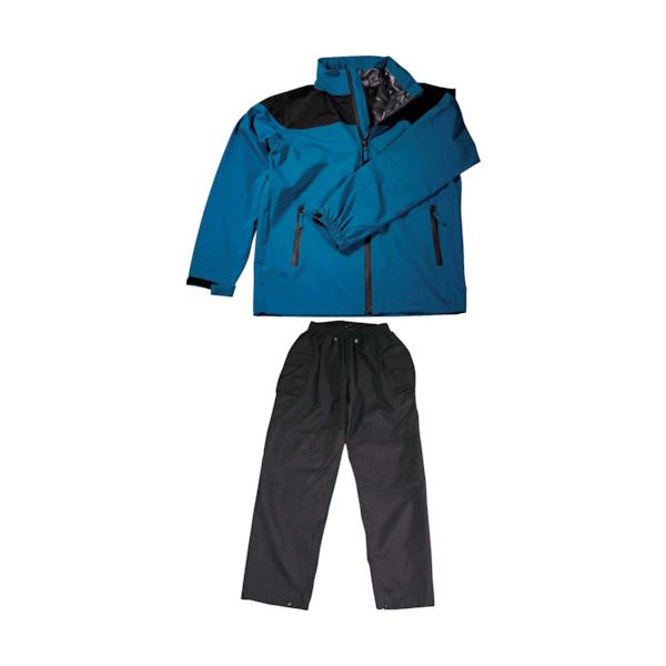 【仕様】●色：ネイビー●サイズ：4L●身長(cm)：175〜185●胸囲(cm)：108〜122●ウエスト(cm)：102〜126●股下(cm)：80●上着フロント止水ファスナー●腰ポケット止水ファスナー●肩・膝部分生地2枚●パンツ特殊裁断...