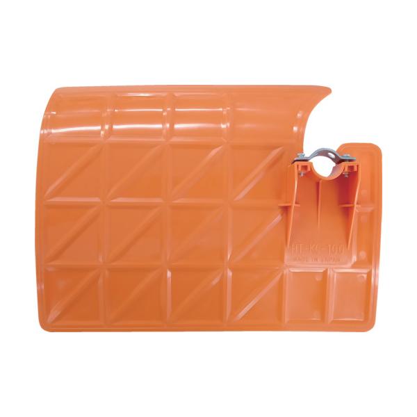 【仕様】●幅(mm)：315●高さ(mm)：240●色：オレンジ●刈払機用飛散物防止のアタッチメントです。●ほとんどの刈払機に取り付け可能です。●チップソー・ナイロンコード作業に効果的です。●安心の日本製です。【型番】HT-KC-100　/...