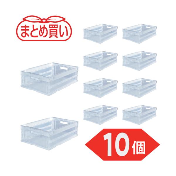 【仕様】●容量(L)：34.6●色：透明●外形寸法(mm)間口：530●外形寸法(mm)奥行：366●外形寸法(mm)高さ：221●有効内寸(mm)間口：493●有効内寸(mm)奥行：335●有効内寸(mm)高さ：201●折りたたみ高さ(m...