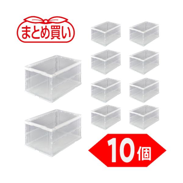 【仕様】●容量(L)：77.8●色：透明●外形寸法(mm)間口：649●外形寸法(mm)奥行：439●外形寸法(mm)高さ：328●有効内寸(mm)間口：600●有効内寸(mm)奥行：405●有効内寸(mm)高さ：312●折りたたみ高さ(m...