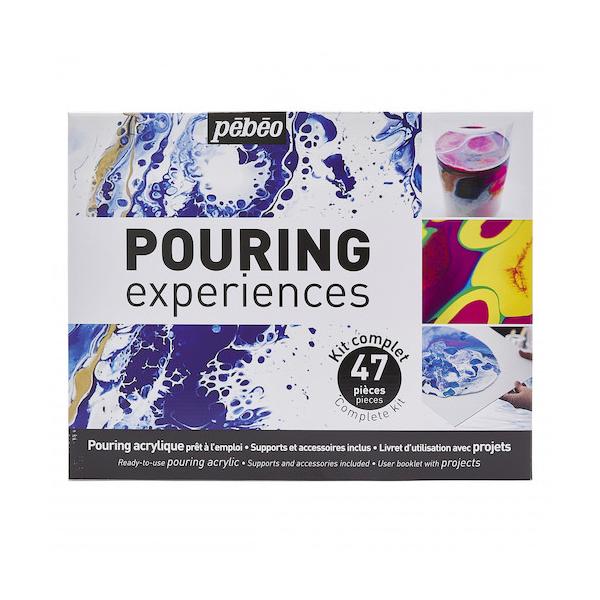 【仕様】●スチューディオアクリリック絵具に予めポーリングメディウムが混合されたすぐ使えるタイプのポーリング絵具118mlｘ8色に加えて、セル模様をつけることができるシリコンオイル付き。●支持体に使い易いコットンキャンバスボード やポーリング...