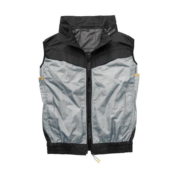 【仕様】●色：サージグレー●サイズ：Ｌ●着丈(cm)：66●胸囲(cm)：116●肩幅(cm)：46●裏チタン加工●撥水加工●ハーネス対応●胸フック掛け付●背中フルハーネス取り出し口付●脇ポケット●保冷剤ポケット付●バッテリーケーブルコード...