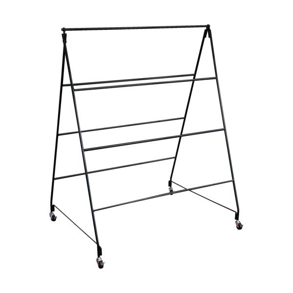 【仕様】●間口(mm)：1200●奥行(mm)：900●高さ(mm)：1500●最大積載量(kg/本)：20●本体色：ブラック●キャスター径(φ)：50●折り畳み式【メーカー】トラスコ　/　TRUSCO【型番】FHR-A1215　/　FHR...