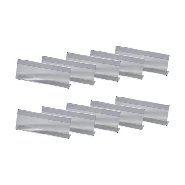 【仕様】●色：透明●脚タイプ：置き型●縦×横(mm)：65×180【型番】TCTL-6518-10P　/　TCTL651810P【商品コード】6285129※お問い合わせの際はこちらの商品コードをお伝えください