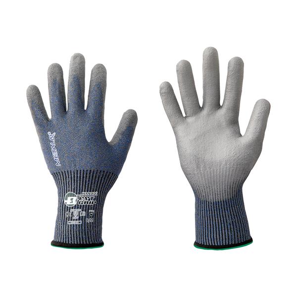 【仕様】●サイズ：M●全長(cm)：24.5●手のひら周り(cm)：18.8●中指長さ(cm)：7.6●ゲージ数：13●EN388 2016規格：スコア：4×43Ｆ●タイプ：ＰＵコート●耐切創手袋ＰＵコートタイプ●13ゲージの中厚編●耐切創...