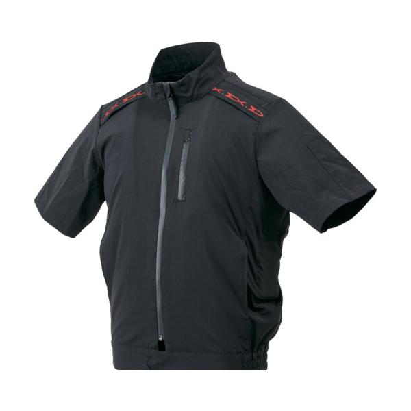 【仕様】●色：ブラック●サイズ：2L●着丈(cm)：70●胸囲(cm)：124●肩幅(cm)：49●冷却ファン有無：無●タイプ：半袖袖丈(cm)：29●襟元に風クール（樹脂版）付。【型番】33700515【商品コード】6828385※お問い...