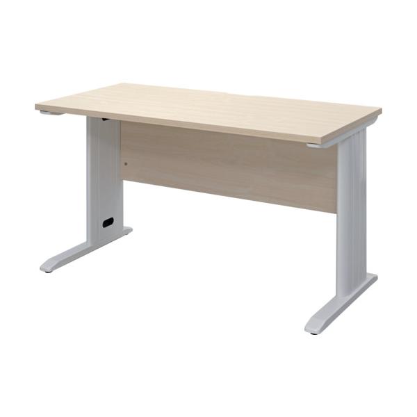 【仕様】●間口(mm)：1200●奥行(mm)：600●高さ(mm)：700●色：ナチュラル天板×白脚●天板色：ナチュラル●タイプ：平机●天板耐荷重：約40kg(均等荷重)●配線収納機能●組立式(2人以上で約25分)要プラスドライバー【型番...