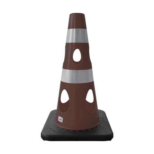 【仕様】●色：ブラウン●幅(mm)：275●高さ(mm)：450●折りたたみ可否：不可●収納時高さ(mm)：275●適合コーンウエイト：ー●差込口カット有無：有●差込口内径(mm)：40【型番】CHR-450BR　/　CHR450BR【商品...