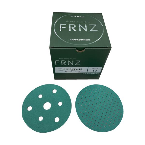 【仕様】●粒度(#)：40●外径(mm)：125●色：緑●最高使用回転数(rpm)：12000●穴有無：有●タイプ：マジック式【型番】ZSFD-M125-40　/　ZSFDM12540【商品コード】6920333※お問い合わせの際はこちらの...