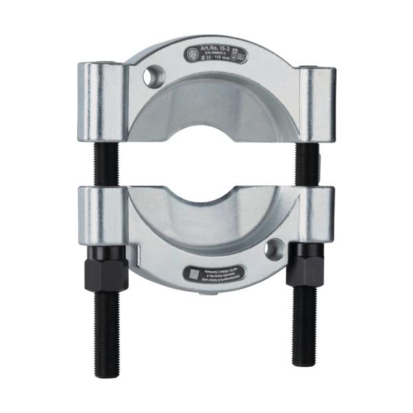 【仕様】●くわえられる径(mm)：22〜115●適合プーラー：18-2●全長(mm)：210●全幅(mm)：167●ボルト穴サイズ：M14×1.5●爪先端厚さ(mm)：0.5【型番】15-2　/　152【商品コード】6923157※お問い合...