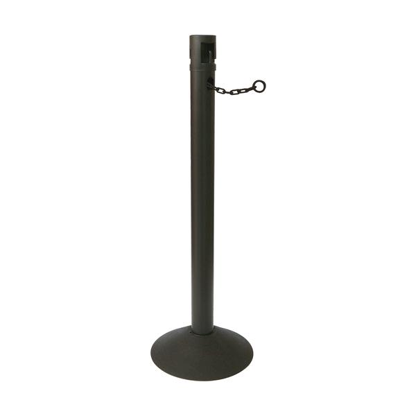 【仕様】●ポール色：ブラック●幅(mm)：300●高さ(mm)：870●ポール径(mm)：63●キャップ色：ブラック●ピラー色：ブラック●ベース色：ブラック●ベルト色：ブラック（チェーン）●適合チェーン径(mm)：10●ベースタイプ：ゴムベ...
