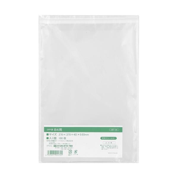 【仕様】●色：透明●縦(mm)：370●横(mm)：270●厚さ(mm)：0.03●個装入数：100枚【型番】OBT-9A　/　OBT9A【商品コード】6944378※お問い合わせの際はこちらの商品コードをお伝えください