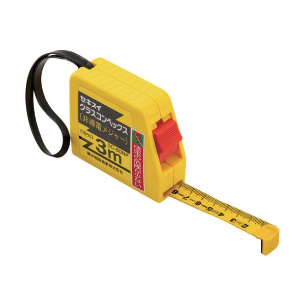 【仕様】●テープ長さ(m)：3●テープ幅(mm)：19●水平保持(m)：0.4●爪仕様：繊維製尺 JIS1級相当●テープ色：黄●目盛精度：3ｍ±1.8mm(繊維製尺 JIＳ1級相当)●テープのサイズ  長さ：3m  巾：19mm 厚み：0....