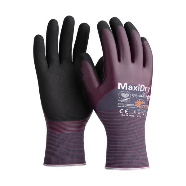 【仕様】●色：パープル/ブラック●サイズ：S●ゲージ数：18●全長(cm)：22.0●手のひら周り(cm)：19.0●中指長さ(cm)：7.9●厚さ(mm)：0.7●リストカラー：レッド●すべり止め：あり●EN388 2016規格：3111...