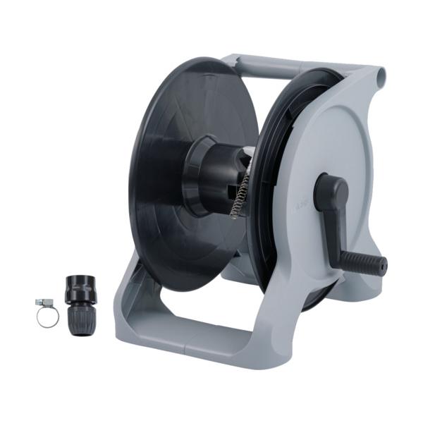 【仕様】●巻取り長さ(m)：内径12mm：30まで、内径15mm：25まで●適合ホース内径(mm)：12〜15●適合ホース外径(mm)：21まで●本体色：グレー●タイプ：オープン【型番】R1300GY【商品コード】7224183※お問い合わ...