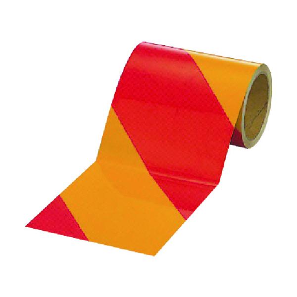 【仕様】●色：赤/黄●幅(mm)：150●長さ(m)：10●厚さ(mm)：0.12●テープカット条件：切断にはカッターが必要●粘着力：6.64N/10mm●黄色部：反射【型番】374-19　/　37419【商品コード】7395221※お問い...