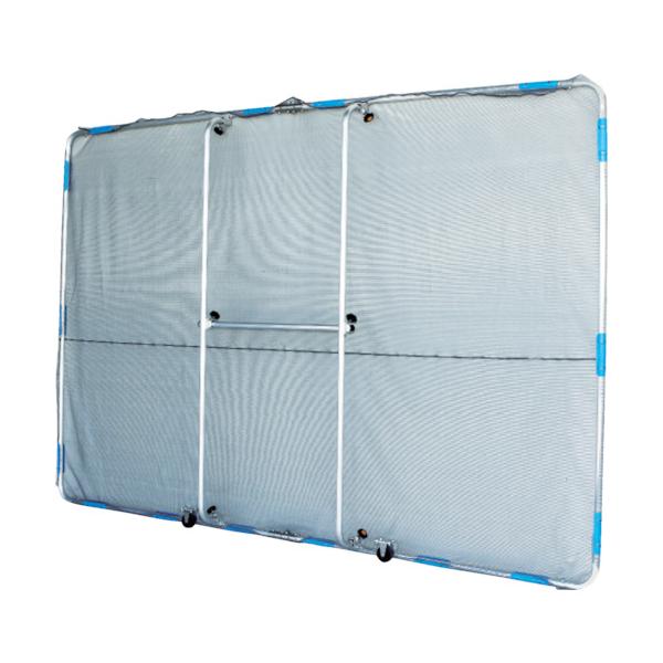 【仕様】●幅(m)：2.7●幅(mm)：2700●目合(mm)：2●高さ(mm)：1800●タイプ：２つ折り●折りたたみ幅(mm)：1350●組立品●目合：2mm●φ75キャスター付【型番】HBE-1827K　/　HBE1827K【商品コー...