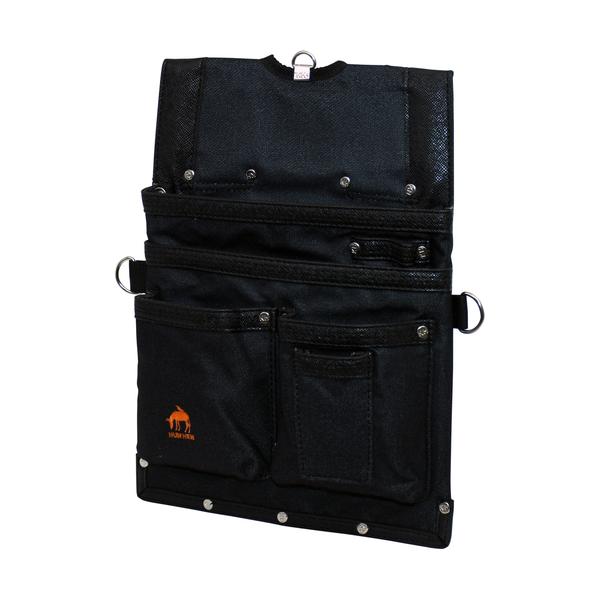 【仕様】●色：ブラック●形状：ネイルバッグ薄型2段●幅(mm)：280●奥行(mm)：110●高さ(mm)：360●ベルト通し幅(mm)：60●ベルト通し幅：60mm●ネイルバッグ●ポケット2段タイプ【型番】HM127-K　/　HM127K...