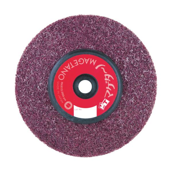 【仕様】●粒度(#)：320相当●外径(mm)：95●厚さ(mm)：11●ねじ径(mm)：M10●最高使用回転数(rpm)：12000●最高使用周速度：59.7m/s(3580m/min)●最高使用回転数：12000rpm【型番】MT100...