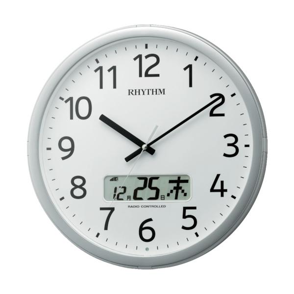 【仕様】●直径(mm)：350●厚さ(mm)：55●電源：単2アルカリ乾電池×2本(別売)●電池寿命：約2年●電波：◯●色：シルバー●電波機能：有り●プログラムチャイム：24●電源(V)：単2アルカリ乾電池×2本(別売)●プラスチック枠●前...