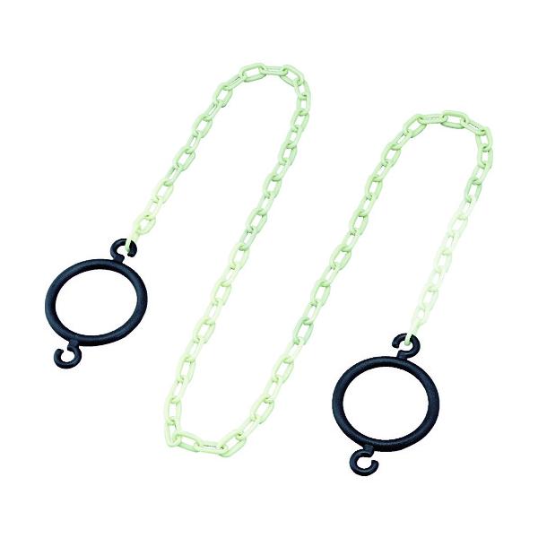 【仕様】●色：蓄光(グリーン)●径(mm)：6●長さ(m)：2●線径(mm)：6●リング内径(mm)：90●高輝度蓄光タイプ(20分後輝度103mcd/平方m)●コーン用樹脂製リング：両端部各1個(計2個)【型番】284046【商品コード】...