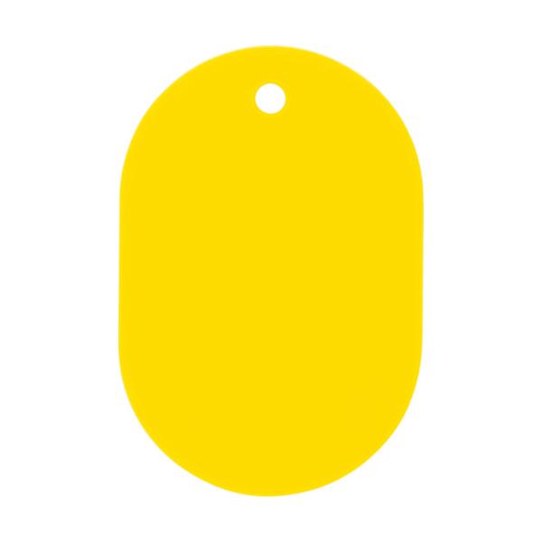 【仕様】●色：黄●内容：25枚入●縦(mm)：60●横(mm)：40●厚さ(mm)：2.7●穴径(mm)：5●番号札サイズ(mm)：60×40×2.7●GPNエコ商品ねっと掲載品【型番】BF-40-YE　/　BF40YE【商品コード】791...