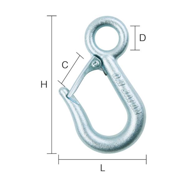 【仕様】●基本使用荷重(t)：0.5●全長(mm)：117●幅(mm)：75●本体厚さ(mm)：15.5●寸法(mm)A：75●寸法(mm)B：117●寸法(mm)C：25●寸法(mm)D：20●寸法(mm)E：92●寸法(mm)G：22●...
