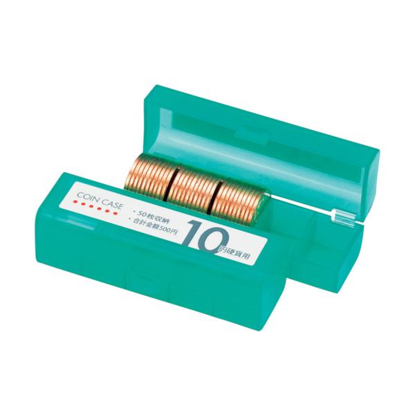 【仕様】●硬貨収納枚数：10円 50枚●幅(mm)：85●奥行(mm)：27●高さ(mm)：27●色：緑【型番】M-10　/　M10【商品コード】8081846※お問い合わせの際はこちらの商品コードをお伝えください