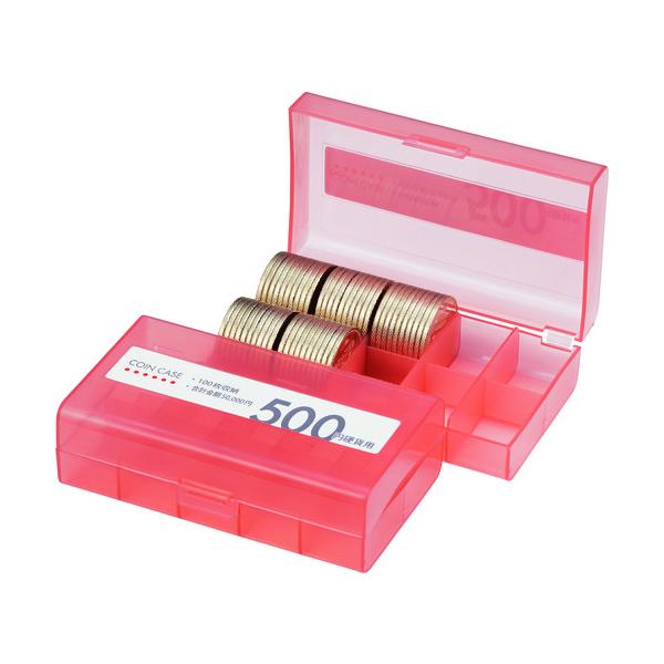 【仕様】●硬貨収納枚数：500円 100枚●幅(mm)：100●奥行(mm)：60●高さ(mm)：30●色：赤【型番】M-500W　/　M500W【商品コード】8081857※お問い合わせの際はこちらの商品コードをお伝えください