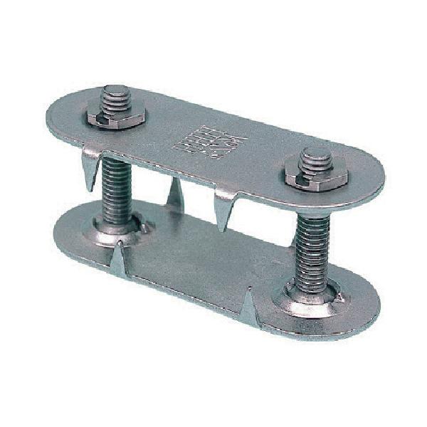 【仕様】●幅(mm)：122●全高B(mm)：65●全長D(mm)：122●全幅E(mm)：42●ボルトピッチC(mm)：80●適合ベルト厚(mm)：20〜32●高さ(mm)：65●ねじ径A：W3／8●適合プーリー径(mm)：1000●爪座...