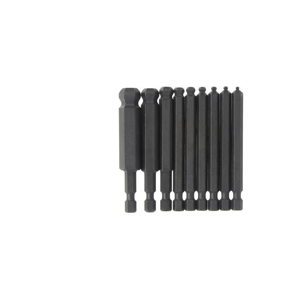 【仕様】●セット内容(本)：9●シャンク径(mm)：6.35●先端マグネット：なし●硬さ：HRC50-61●全長(mm)：76●セット内容(mm)：2、2.5、3、4、5、6、8、10、12●硬度：HRC57〜61●プロガード黒染め加工処理...