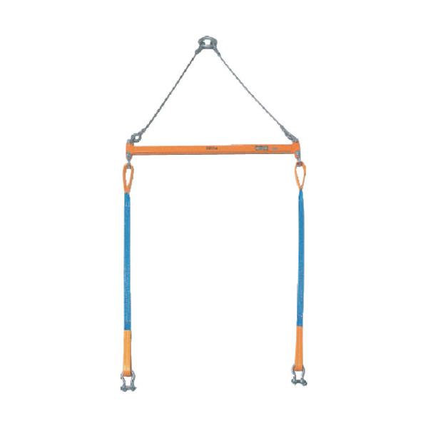 【仕様】●基本使用荷重(t)：0.6●スパン長(mm)：2000●適合クランプ：PTC250・PSC・BLC・PAC●容量(kg)：600●容量(mm)：600kg　スパン長：2000【型番】PSB620【商品コード】8130802※お問い...