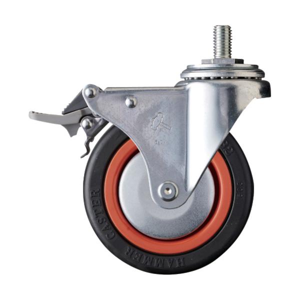 【仕様】●許容荷重(daN)：70●許容荷重(kgf)：71.4●車輪径D(mm)：100●車輪幅(mm)：32●取付高H(mm)：129●軸長L(mm)：20●ねじT：M12●ねじピッチ(mm)：1.75●タイプ：自在S付き●取付高(mm...