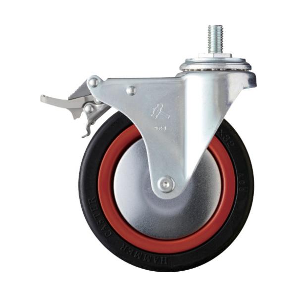 【仕様】●許容荷重(daN)：80●許容荷重(kgf)：81.6●車輪径D(mm)：125●車輪幅(mm)：32●取付高H(mm)：154●軸長L(mm)：20●ねじT：M12●ねじピッチ(mm)：1.75●タイプ：自在S付き●取付高(mm...