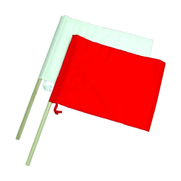 【仕様】●色：赤/白●旗サイズ(mm)横×縦：450×340●棒サイズ(mm)径×長さ：16.5×600●表示内容：無地●横(mm)：450●縦(mm)：600●木棒付(16.5φ×600mm)●幅×長さ：450×340mm(旗サイズ)【型...